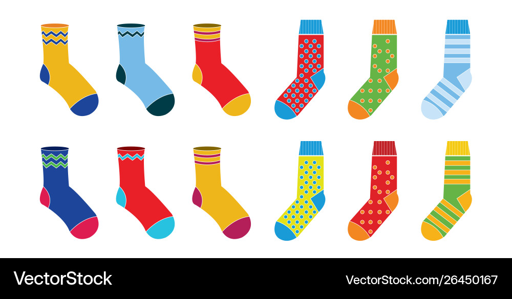 Sock clipart drawing icon symbol Royalty Free Vector Image