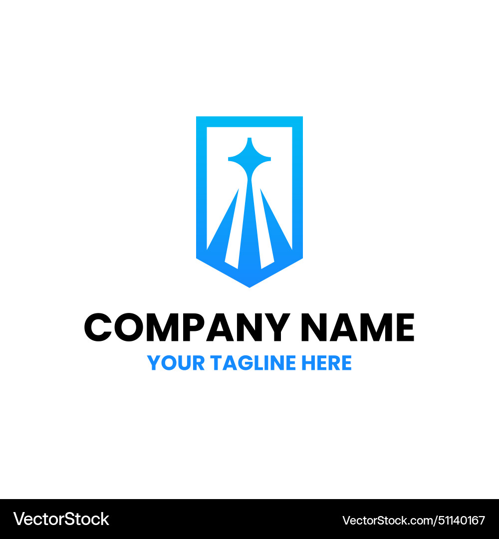 Star church catholic bible logo Royalty Free Vector Image