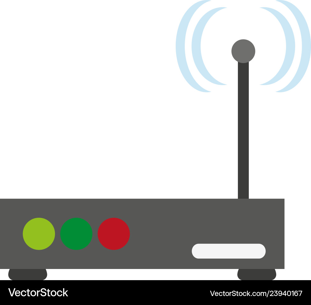 Wifi internet router symbol Royalty Free Vector Image