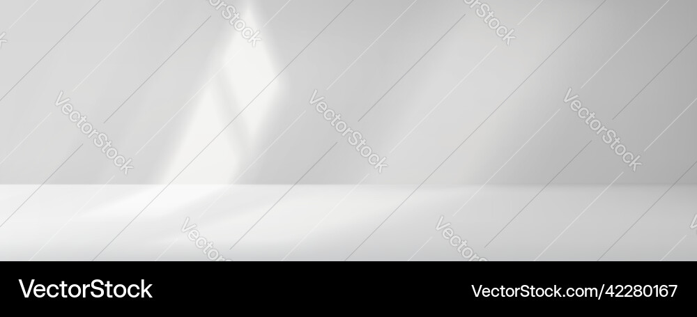 Window shadow light blind overlay effect on wall Vector Image