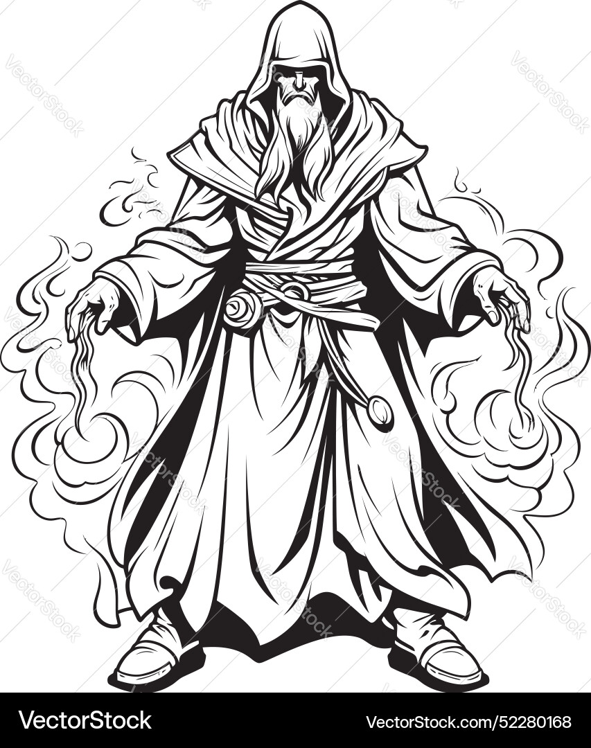 Avarice abjurations mercenary logo greeds sorcery Vector Image