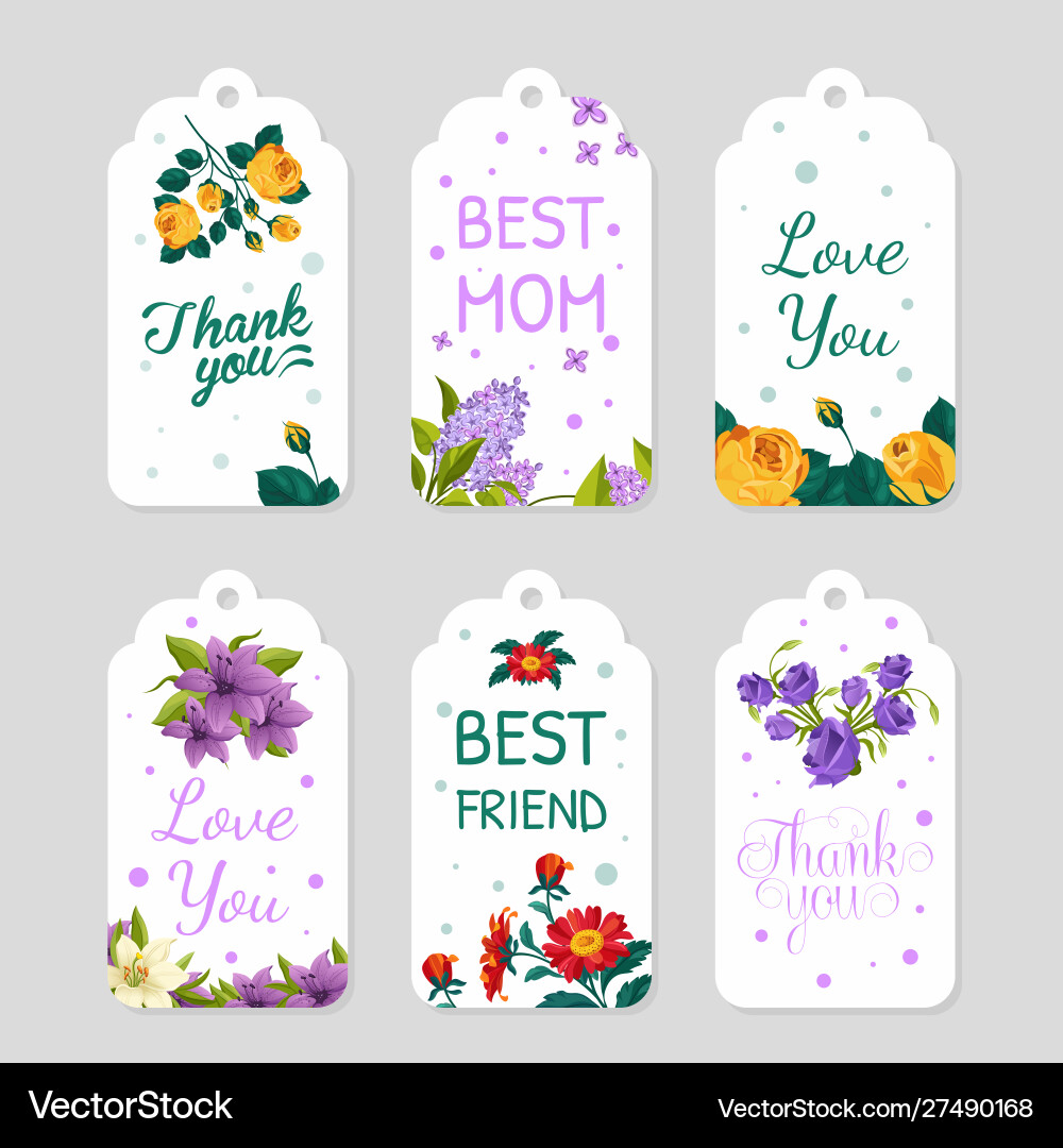 vector gift tag