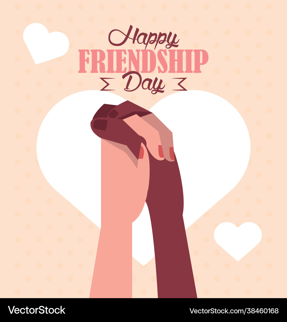 Friendship day card Royalty Free Vector Image - VectorStock