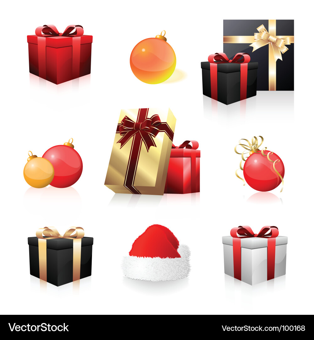 Holiday icons Royalty Free Vector Image - VectorStock