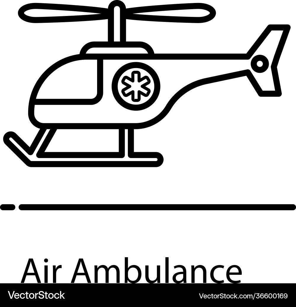 Air ambulance Royalty Free Vector Image - VectorStock