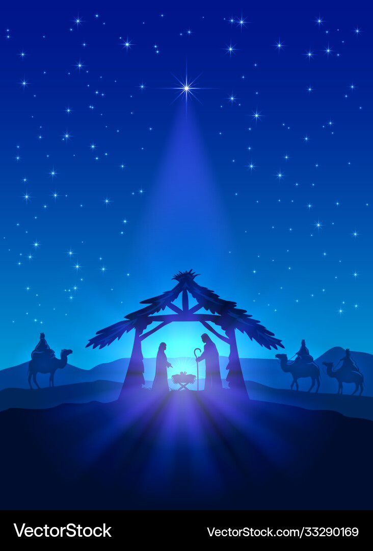 Birth jesus Royalty Free Vector Image - VectorStock