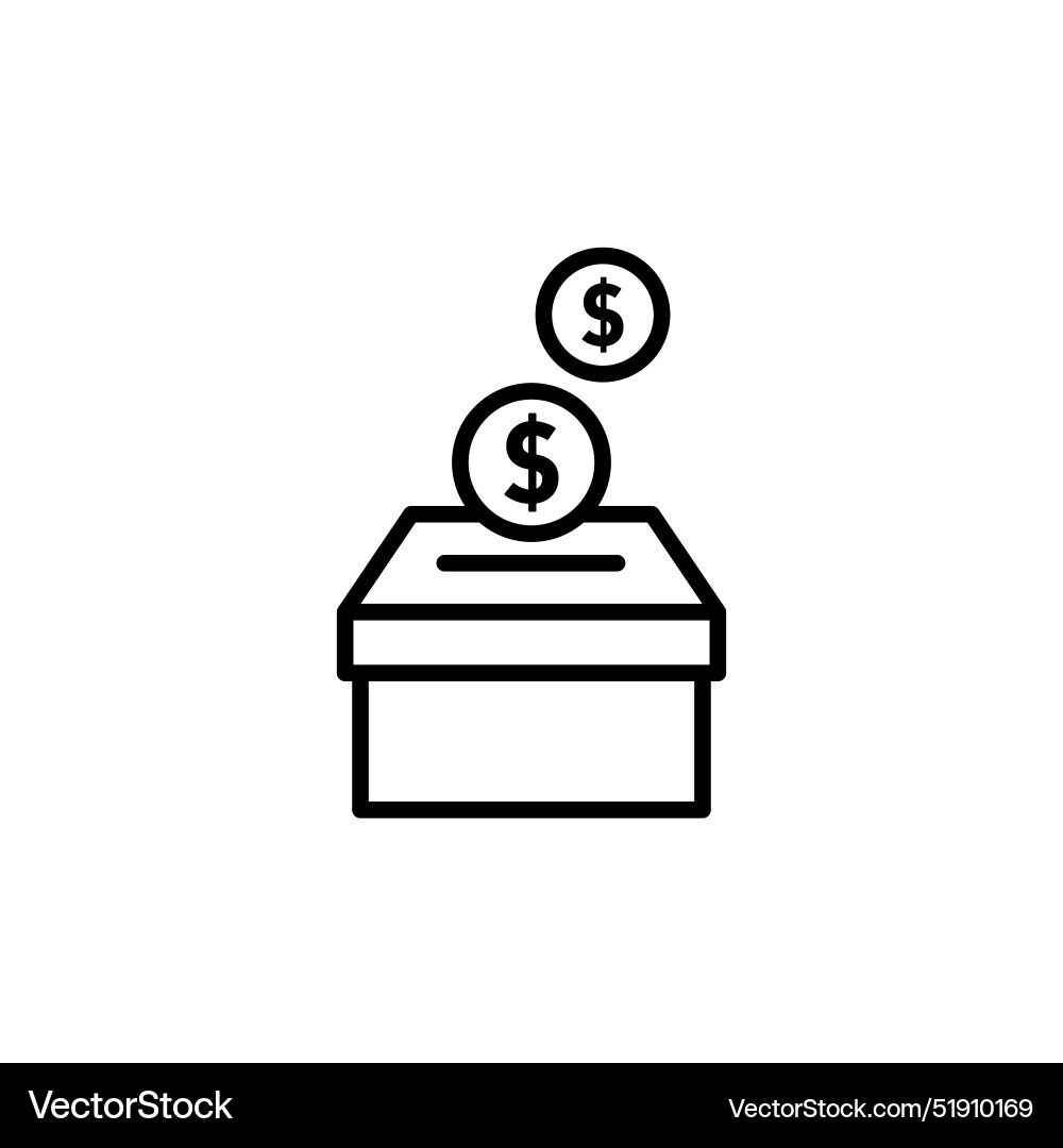 Charity donate icon ideal for fundraising Vector Image