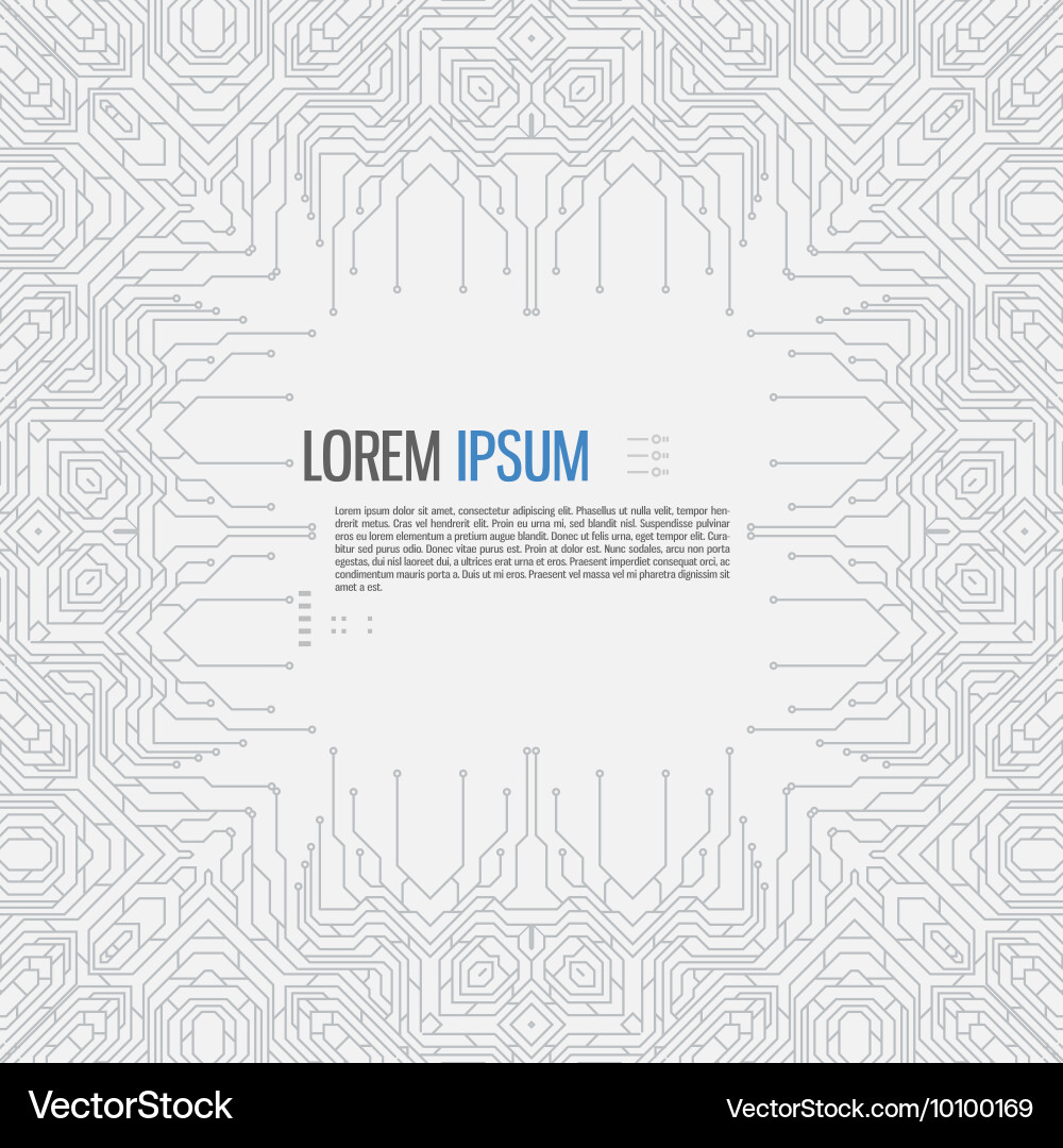 Circuit board frame Royalty Free Vector Image - VectorStock