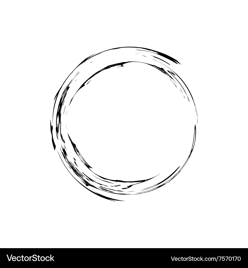 Circle grunge ink spot background Royalty Free Vector Image