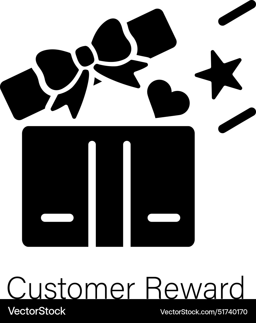 Customer reward Royalty Free Vector Image - VectorStock