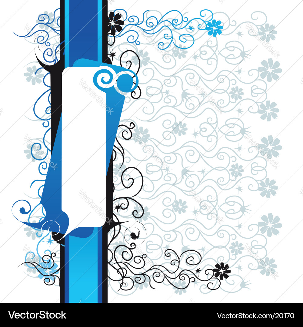 Flower border Royalty Free Vector Image - VectorStock