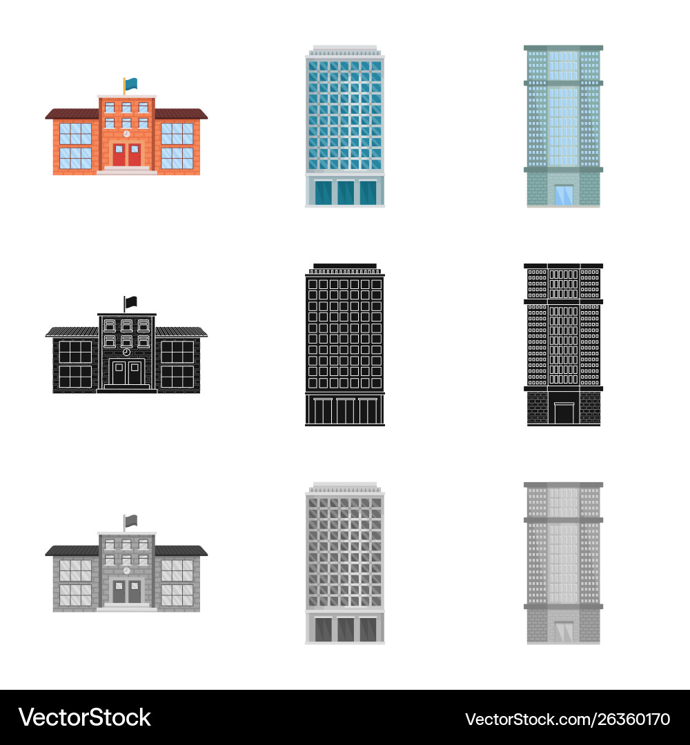 Municipal and center logo Royalty Free Vector Image