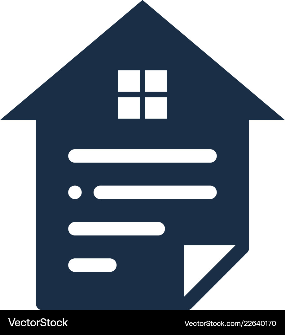Property document logo icon design Royalty Free Vector Image