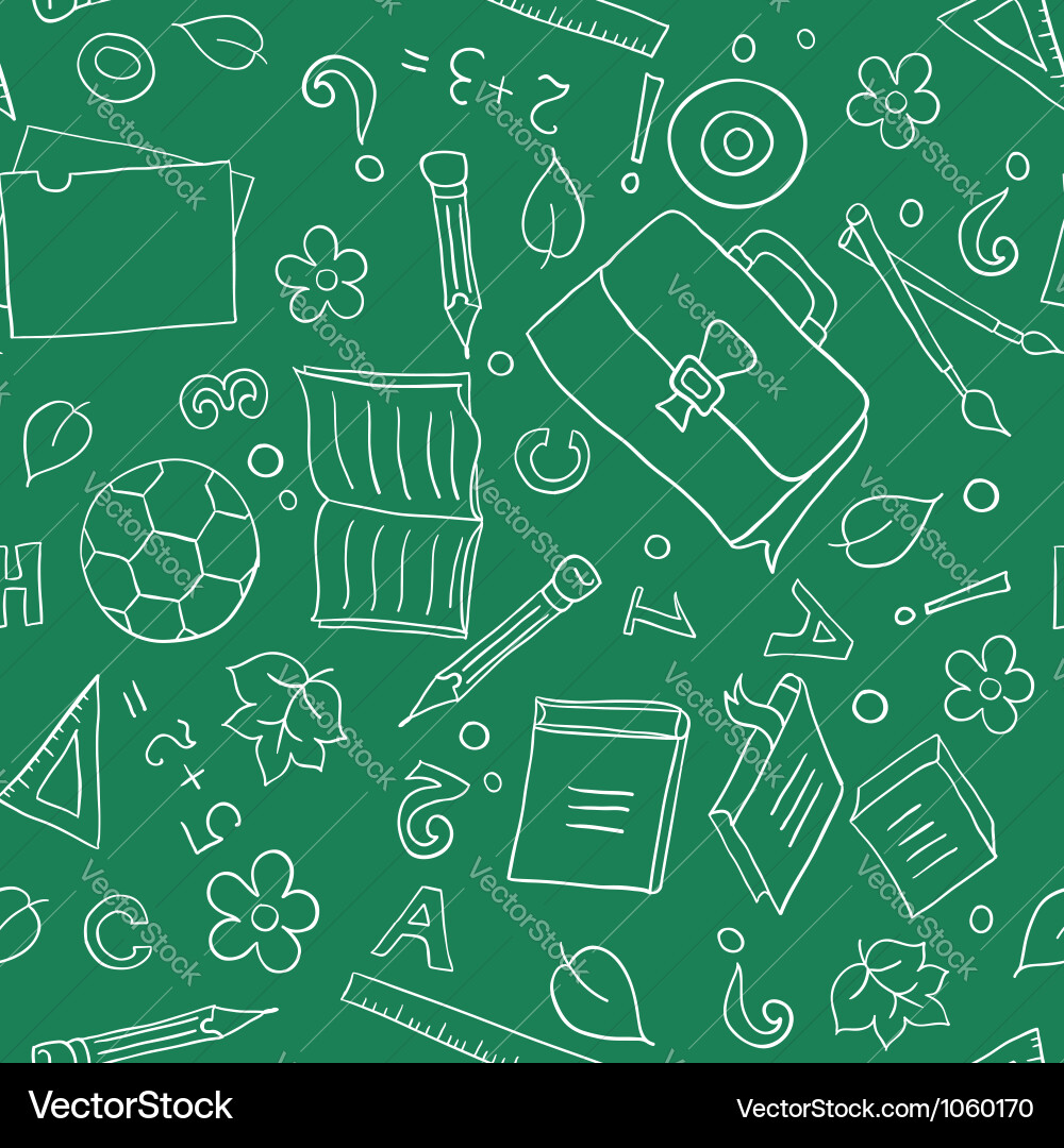 Seamless school background Royalty Free Vector Image