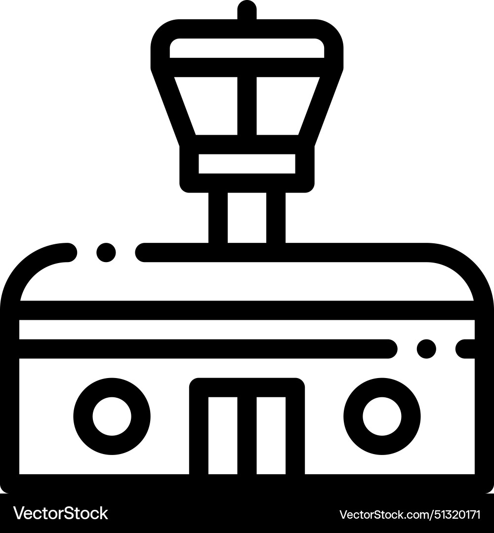 Airport icon thin linear style design isolated Vector Image