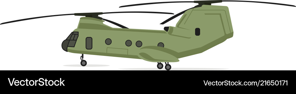 Army helicopter Royalty Free Vector Image - VectorStock
