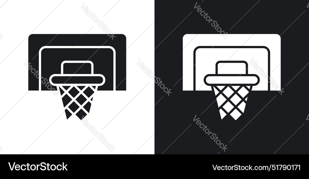 Basketball hoop icon Royalty Free Vector Image