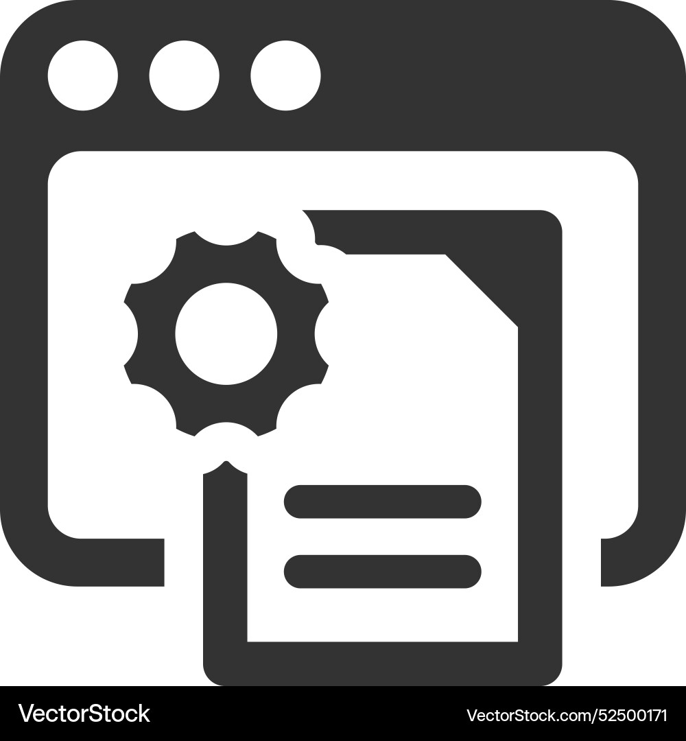 Content management icon Royalty Free Vector Image