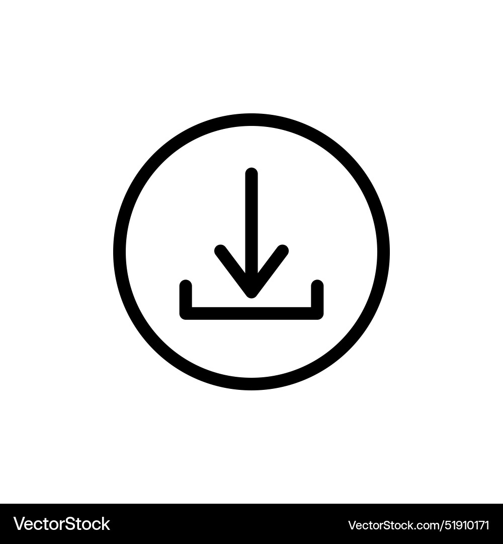Download arrow icon ideal for software and file Vector Image