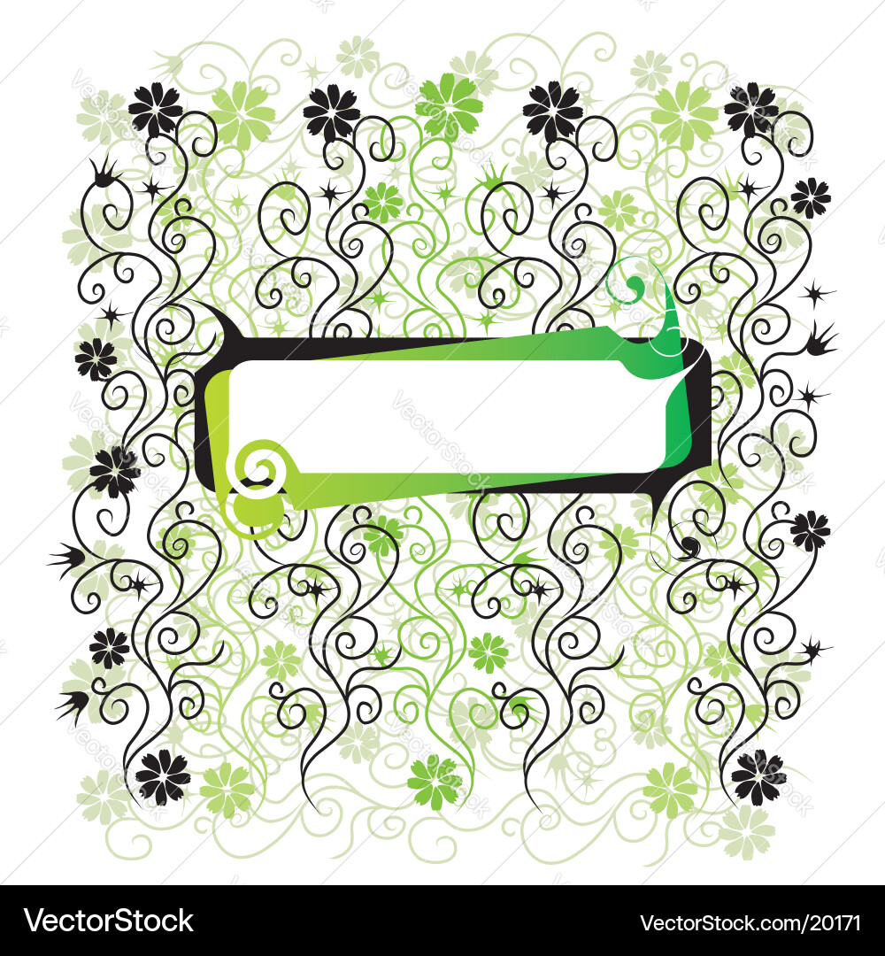 Flower border Royalty Free Vector Image - VectorStock