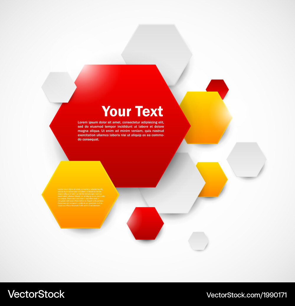 Geometric Hexagon Background Royalty Free Vector Image