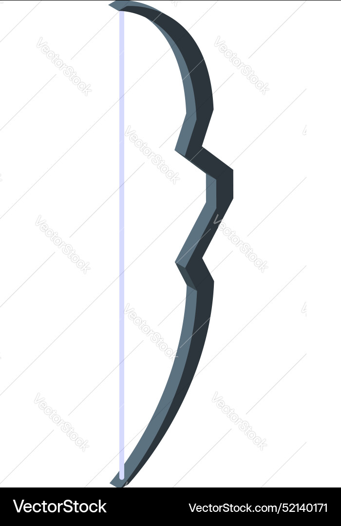 Hunting bow showing archery sport equipment Vector Image