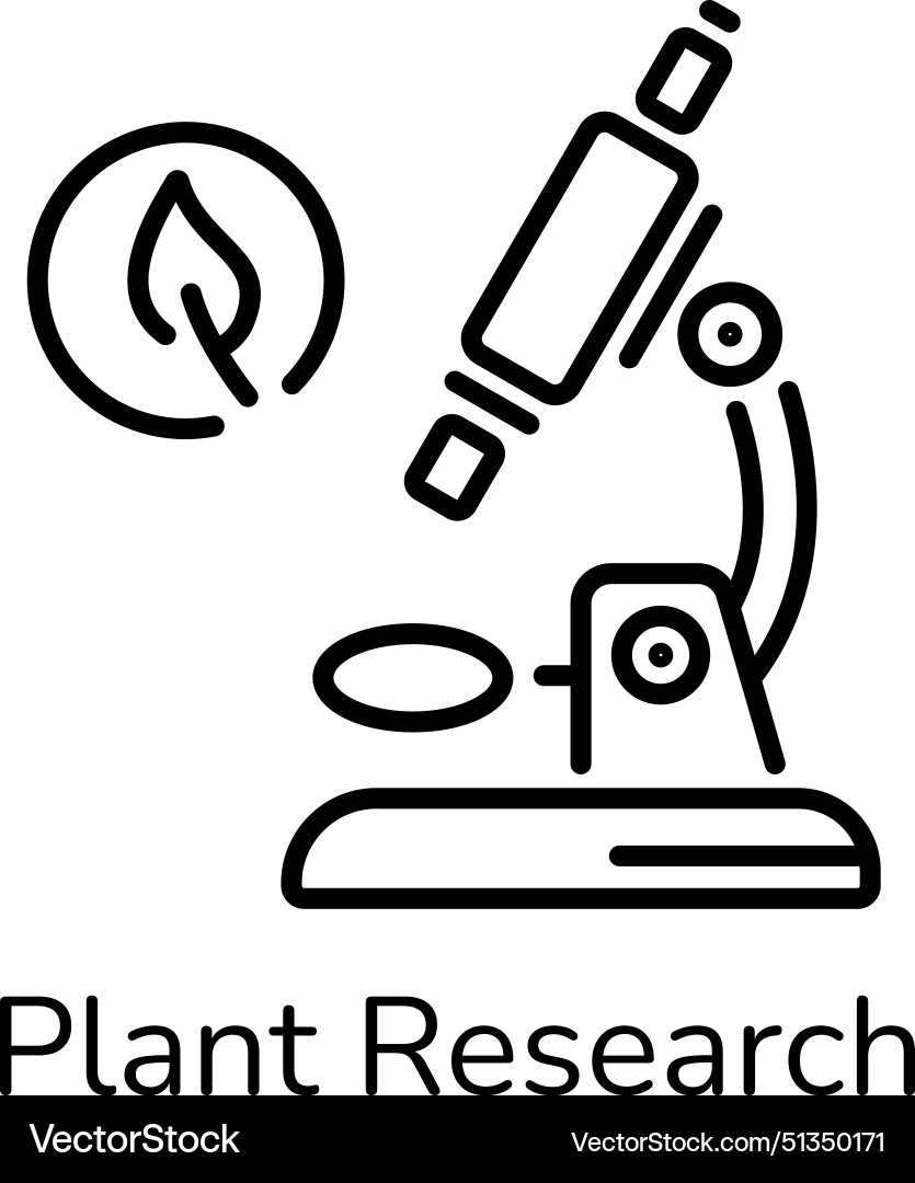 Plant research Royalty Free Vector Image - VectorStock