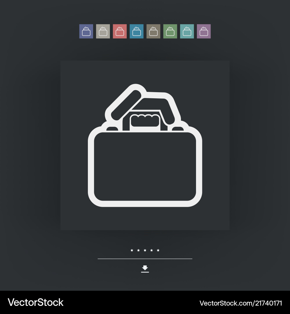 Professional bag Royalty Free Vector Image - VectorStock