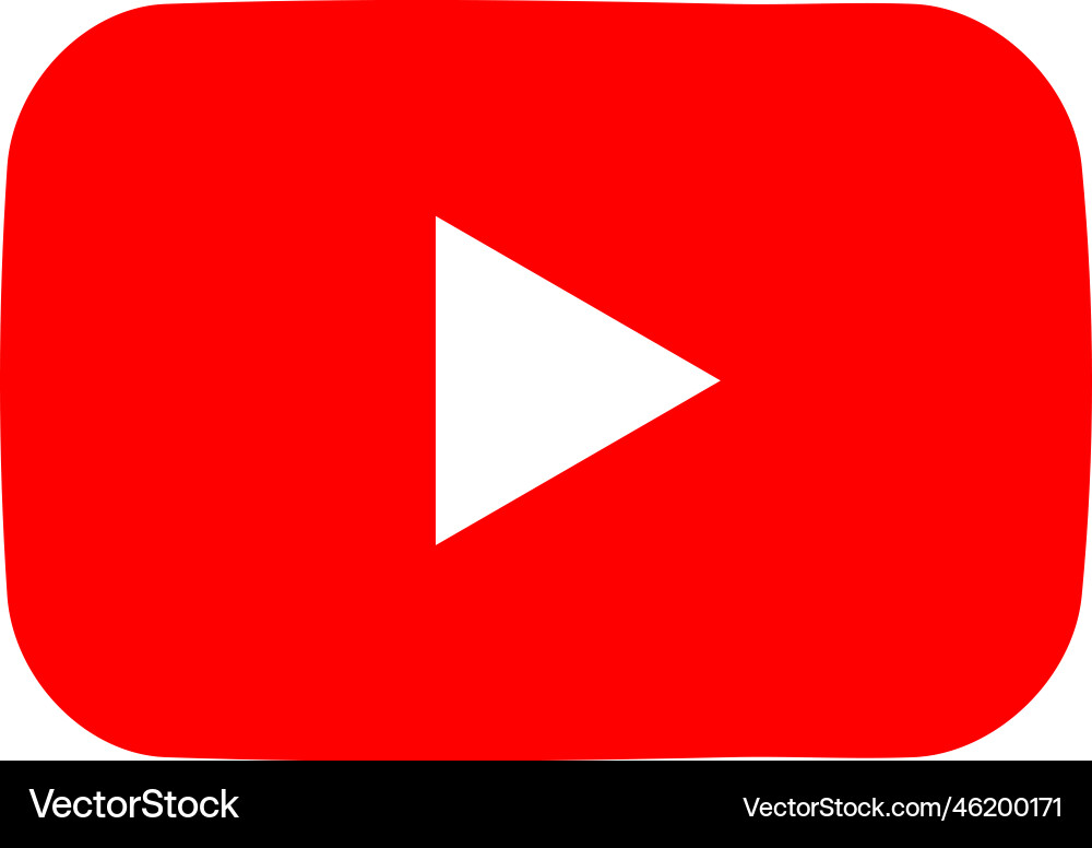 Red YouTube Logo Royalty Free Vector Image - VectorStock