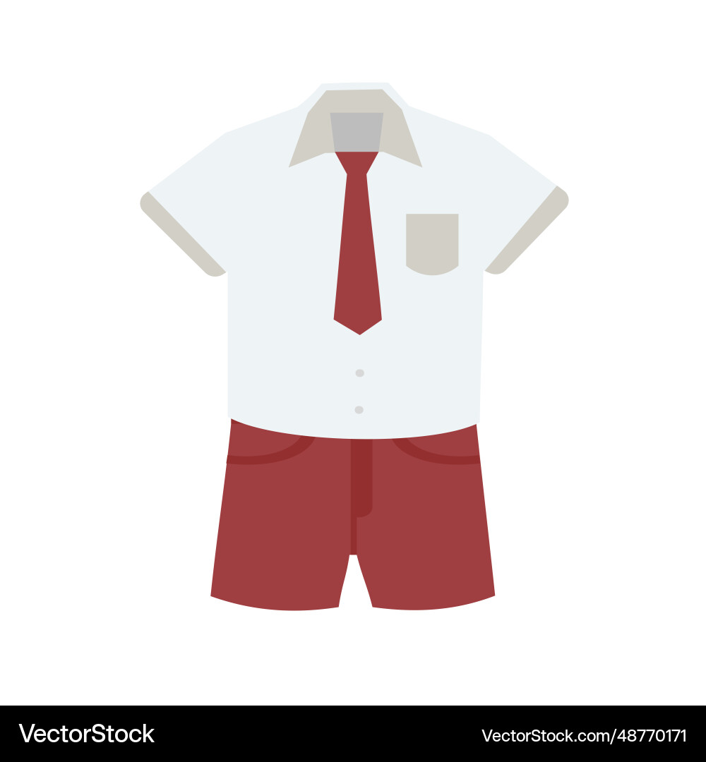 Seragam anak sd laki-laki sekolah dasar Royalty Free Vector