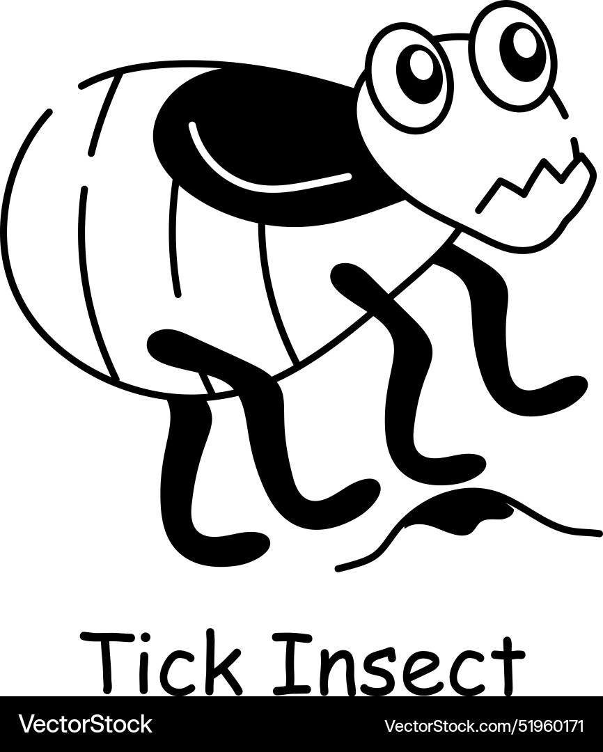 Tick insect Royalty Free Vector Image - VectorStock
