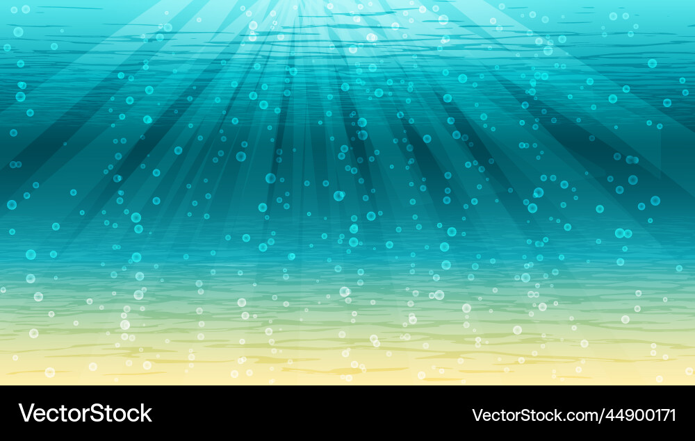 Under the sea background scene Royalty Free Vector Image