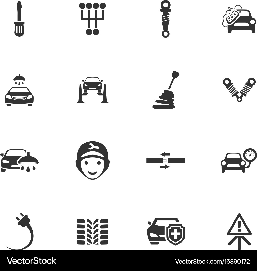 Auto icons set Royalty Free Vector Image - VectorStock