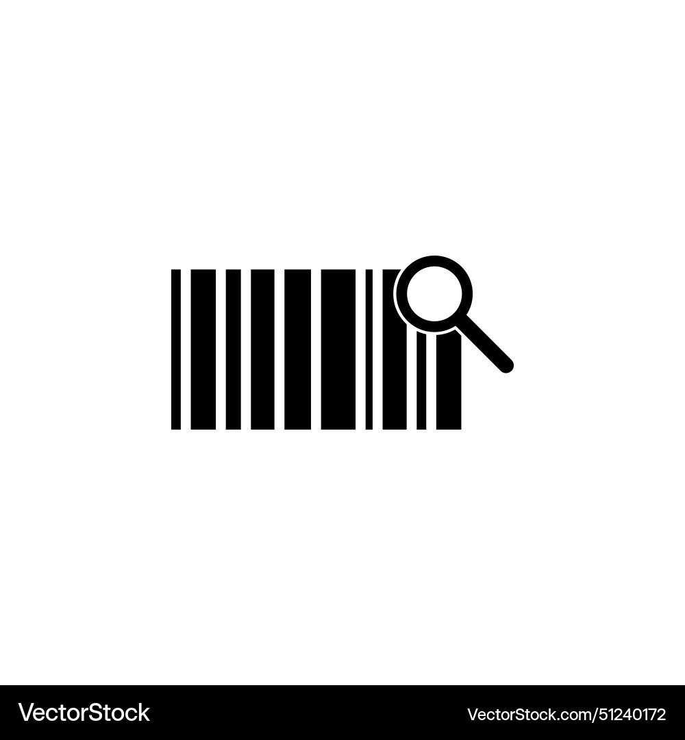 Barcode search find bar code flat icon Royalty Free Vector Barcode search find bar code flat icon Royalty Free Vector