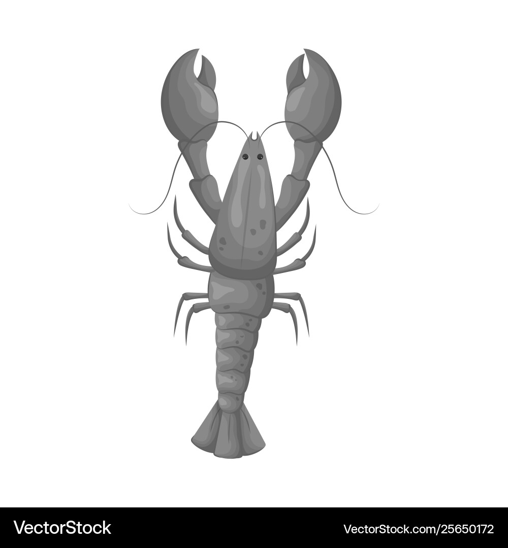 Crayfish und Hummersymbol Lizenzfreies Vektorbild