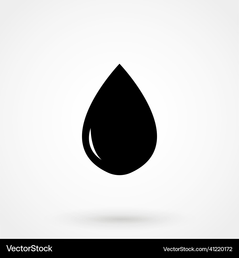 Drop icon Royalty Free Vector Image - VectorStock