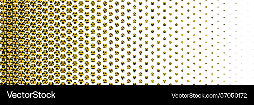 Horizontal halftone of black and yellow Royalty Free Vector