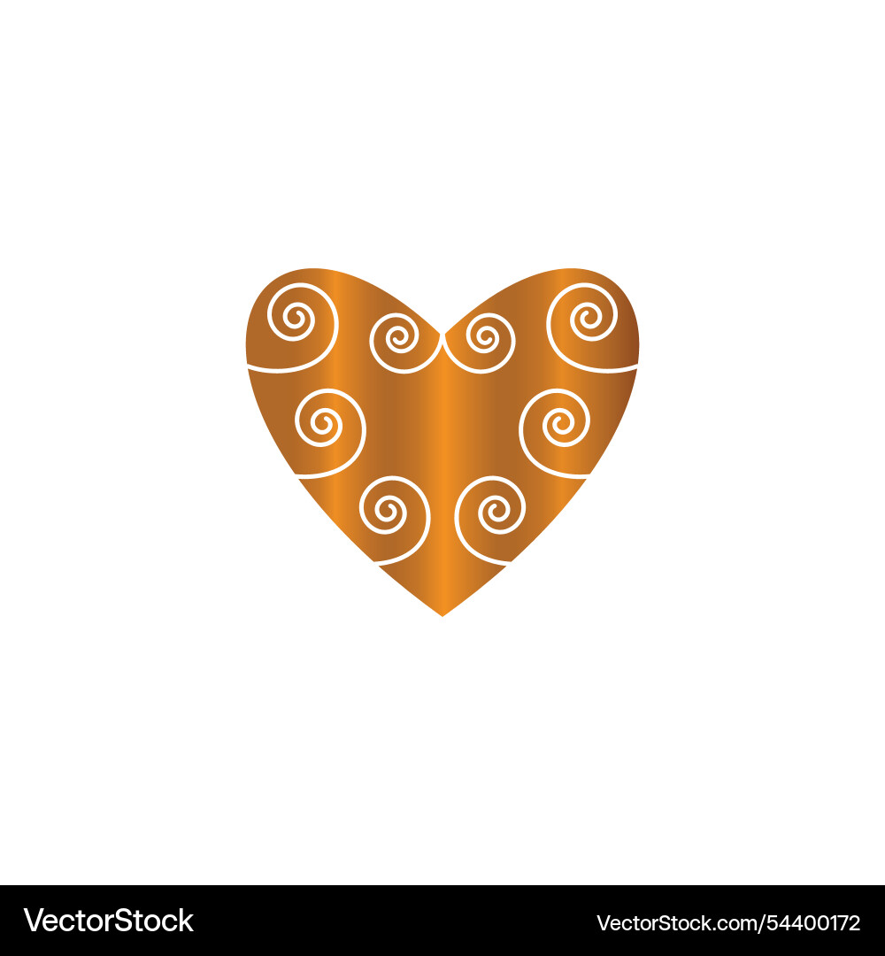 Love batik design web icon Royalty Free Vector Image
