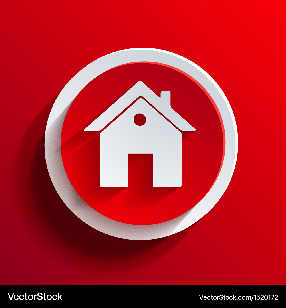 Red circle icon eps10 Royalty Free Vector Image