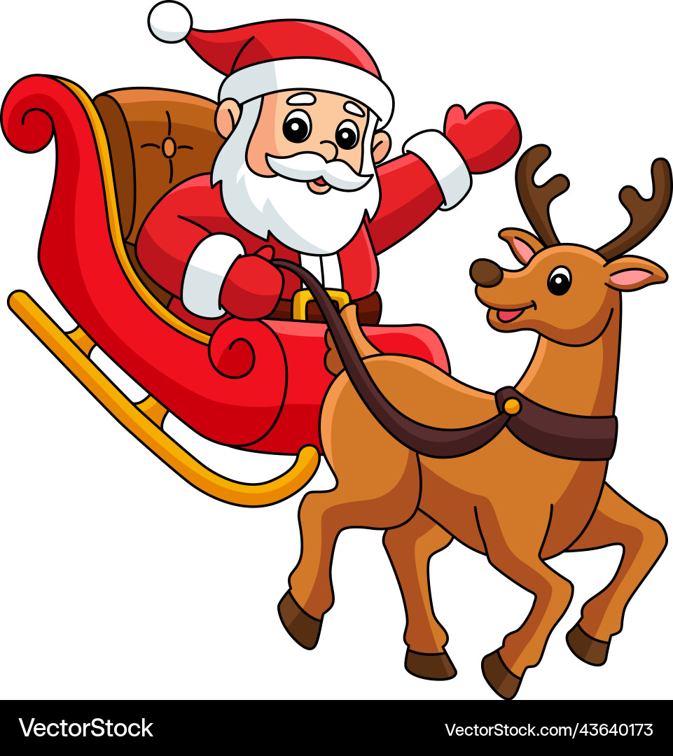 Christmas Clipart Santa Sleigh