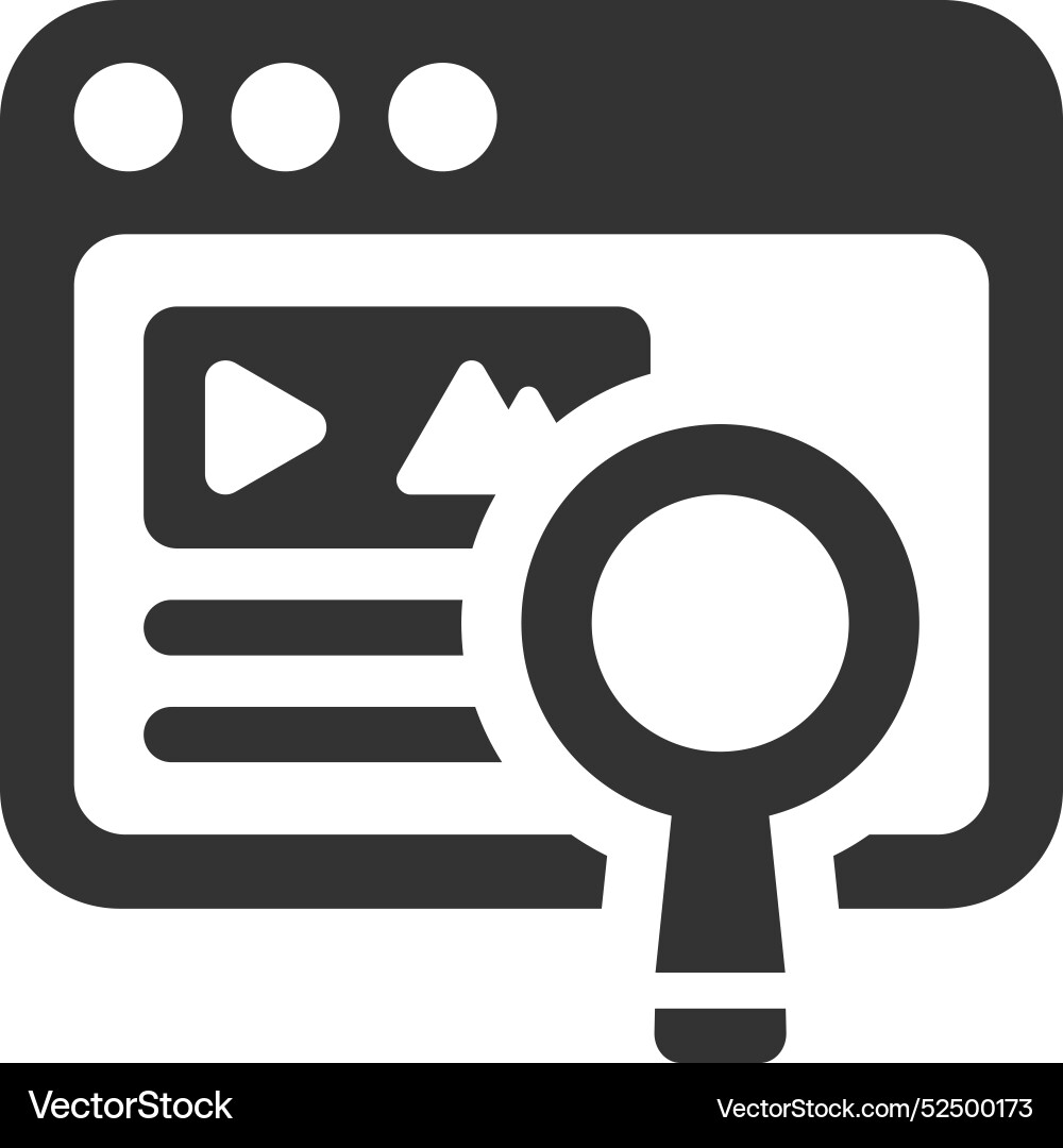 Content research icon Royalty Free Vector Image