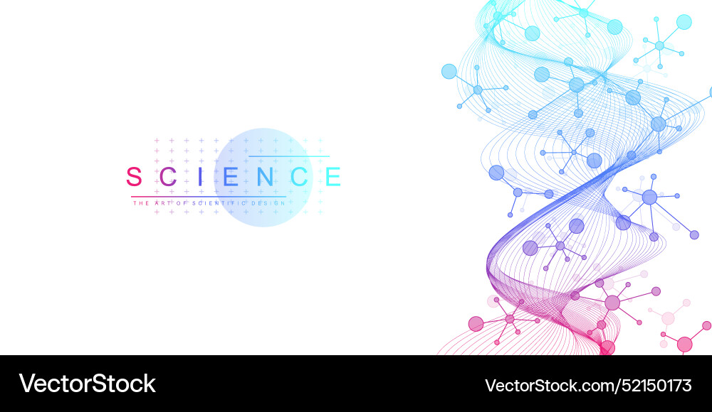 Dna abstract background structure for science Vector Image