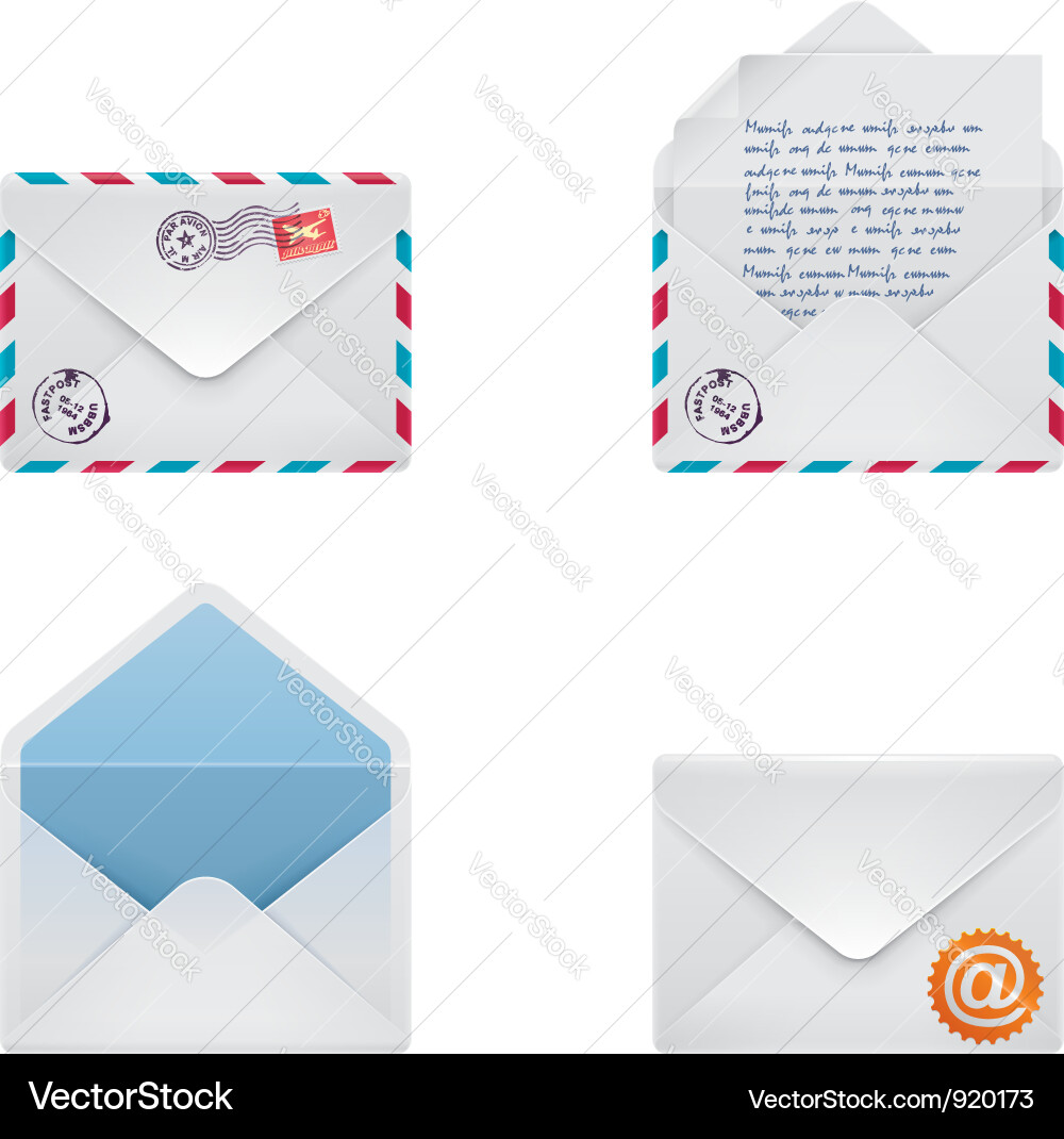 Envelope Open and Closed Vector Images (over 2,700)