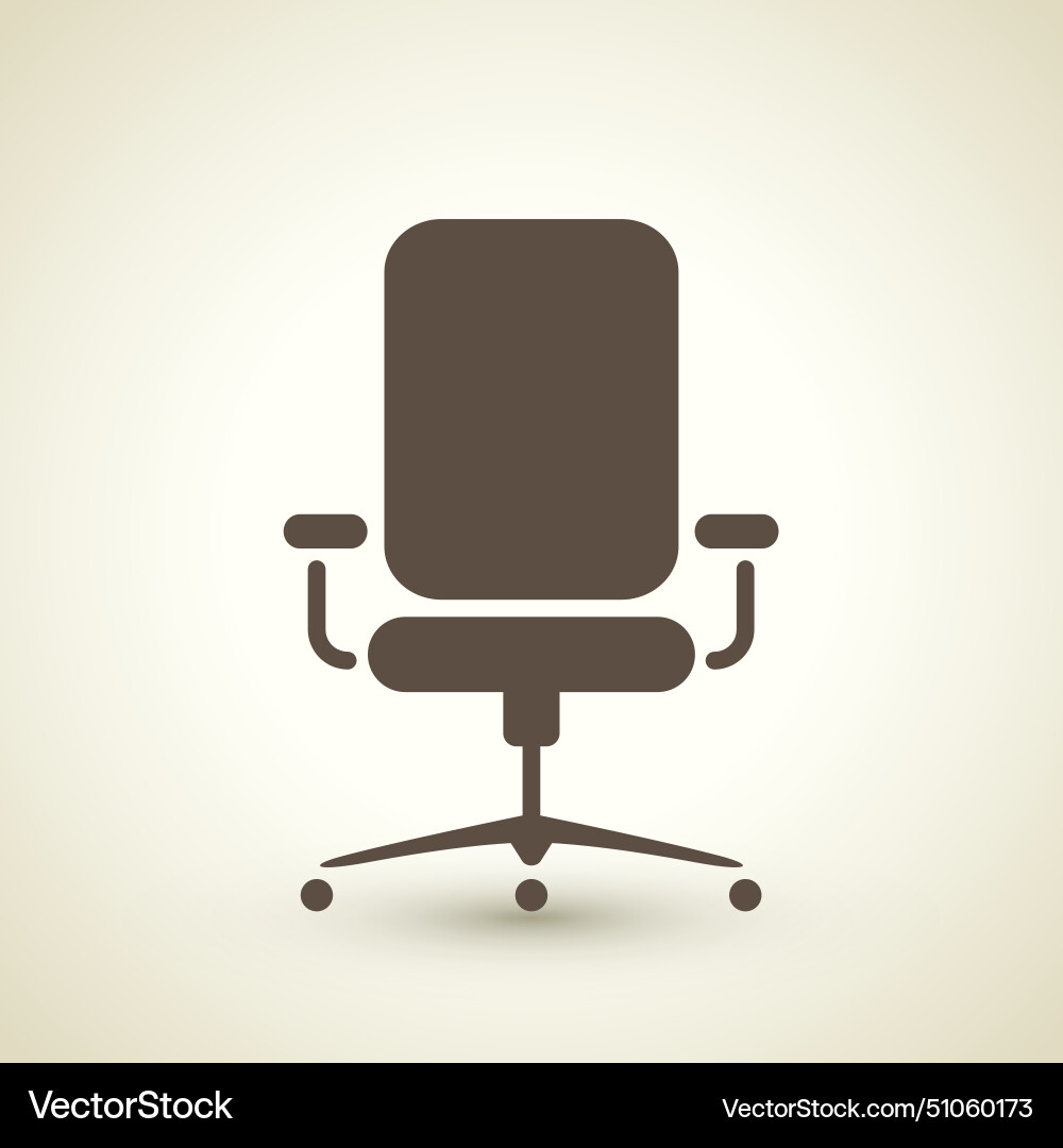 Office chair icon Royalty Free Vector Image - VectorStock