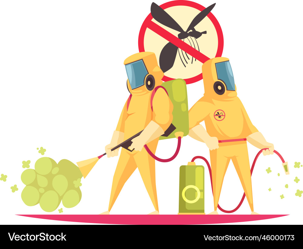 Pest Control Workers Royalty Free Vector Image
