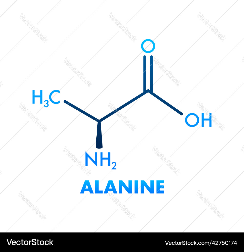Alanine formula great design for any purposes Vector Image