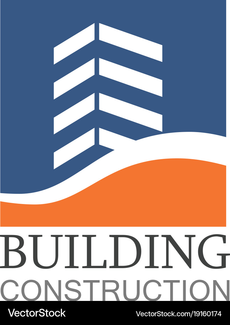 Bau Logo Lizenzfreies Vektorbild - VectorStock