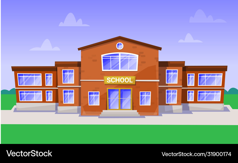 Children school place for educating alma mater Vector Image