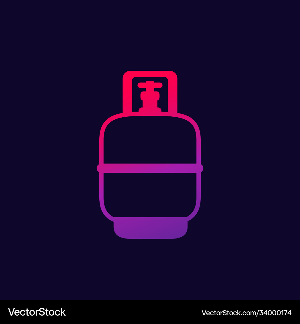 Gas cylinder lpg tank icon Royalty Free Vector Image
