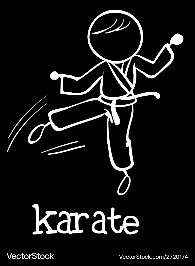 Karate Royalty Free Vector Image - VectorStock